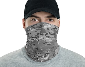Military Camo Camouflage Multicam Neck Gaiter Cloth Face Mask - Etsy