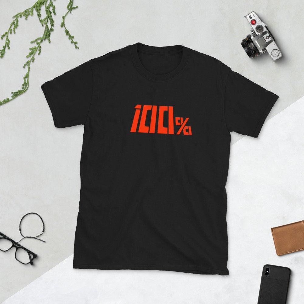 100% Mob Explosion Meter Level Anime Manga T-shirt - Etsy