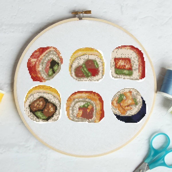 Food Cross Stitch - Etsy