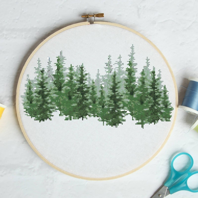 Cross Stitch Tree - Etsy