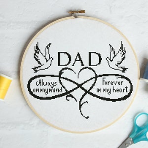 Dad Memorial P1049 Embroidery Cross Stitch Pattern Download Stitching ...