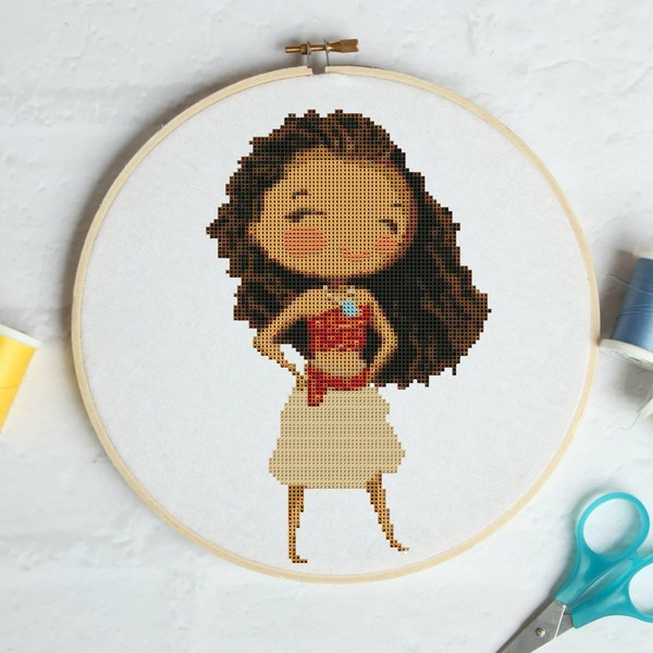 Moana Cross Stitch - Etsy
