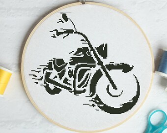 Instant Download Motorcycle Cross Stitch Pattern Bike - Etsy