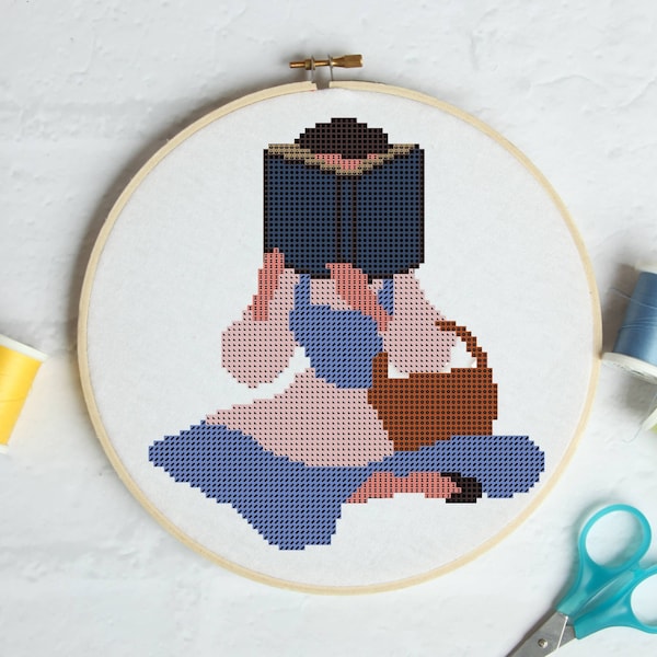 Reading Cross Stitch - Etsy