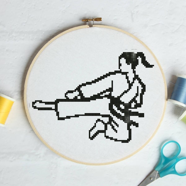 Girl Cross Stitch - Etsy