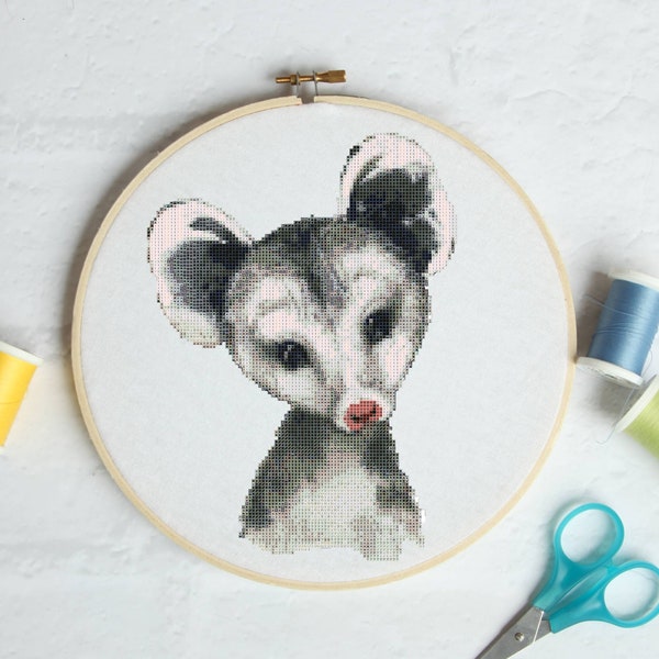 Opossum Embroidery Pattern - Etsy