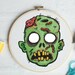 Zombie #P156 Embroidery Cross Stitch Pattern Download | Stitching ...