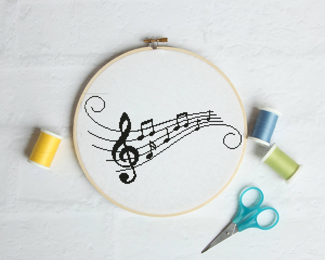 Sol Key Symbol#p1397 Embroidery Cross Stitch Pattern Download ...