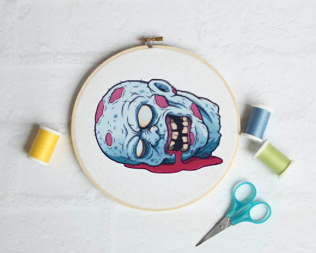 Zombie #P144 Embroidery Cross Stitch Pattern Download | Stitching ...