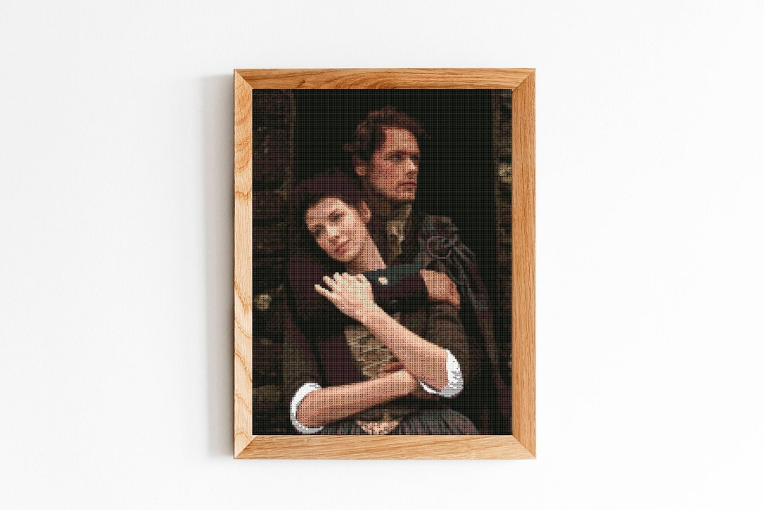 Couple Outlander P1613 Embroidery Cross Stitch Pattern Download ...