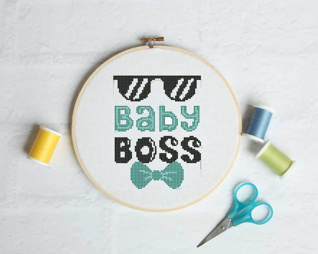 Baby Boss #P885 Embroidery Cross Stitch Pattern Download | Stitching ...