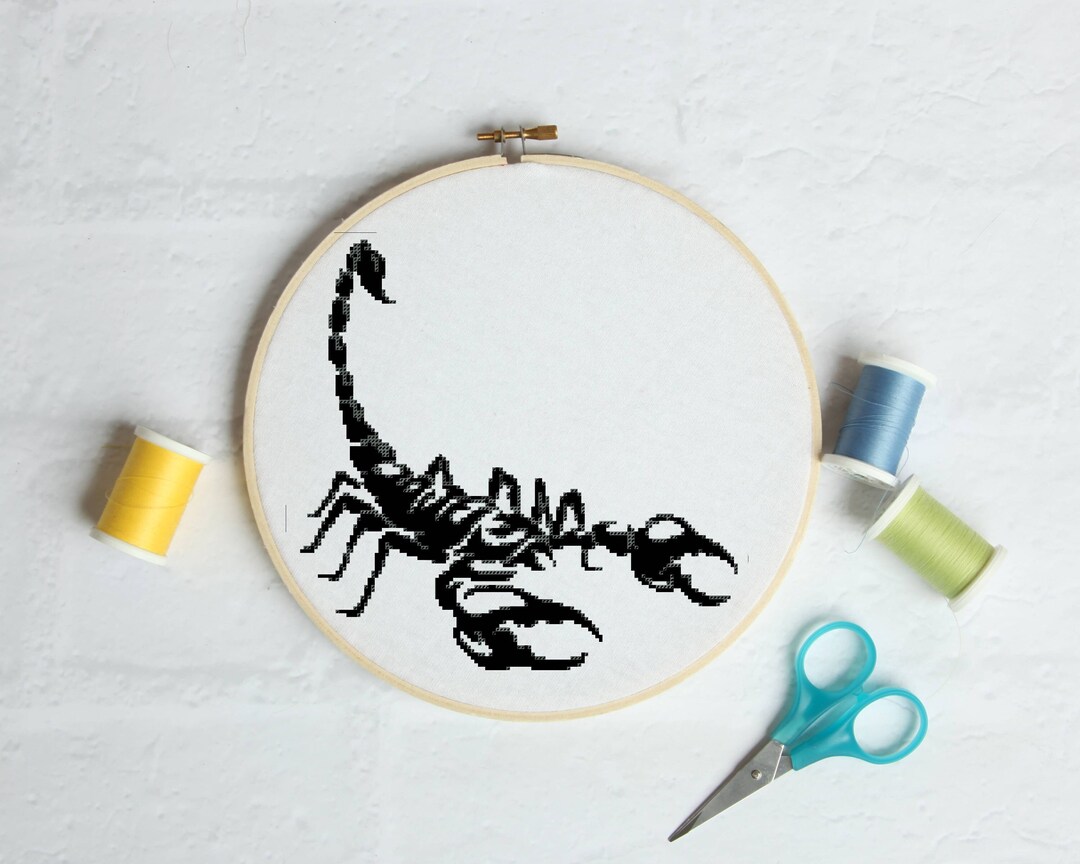 Scorpion #P1467 Embroidery Cross Stitch Pattern Download | Stitching ...