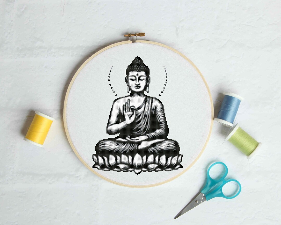 The Buddha Embroidery Cross Stitch Pattern Download | Stitching | Cross ...
