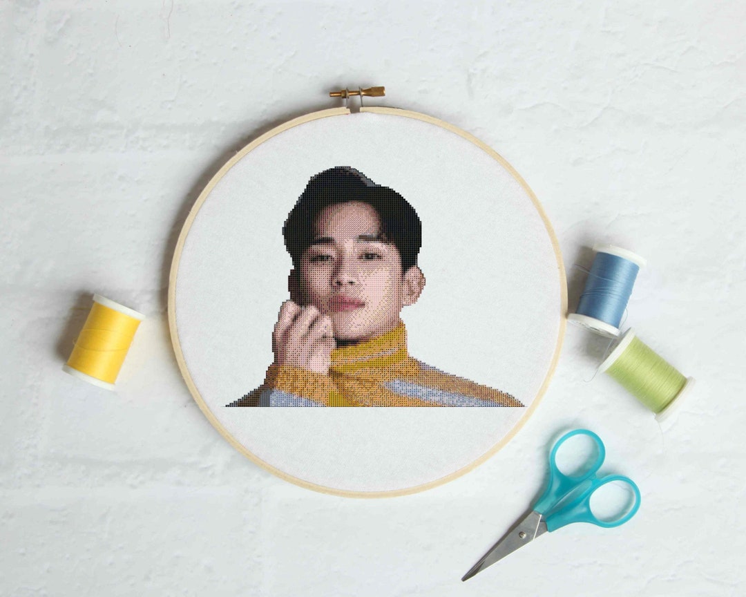Actor Kim Soo-hyun Embroidery Cross Stitch Pattern Download Stitching ...