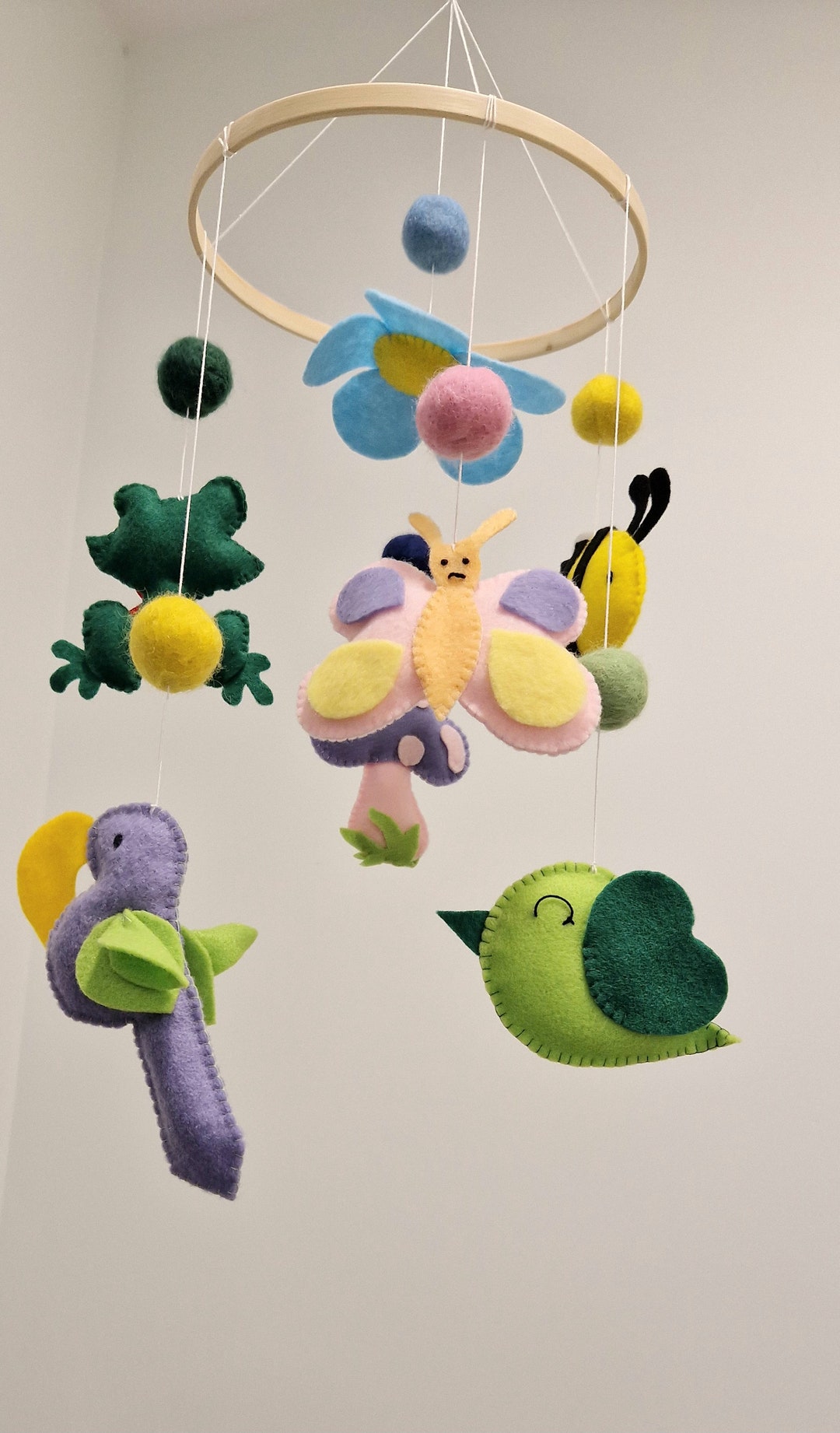 Insects Mobile, Handmade Crib Decor - Etsy