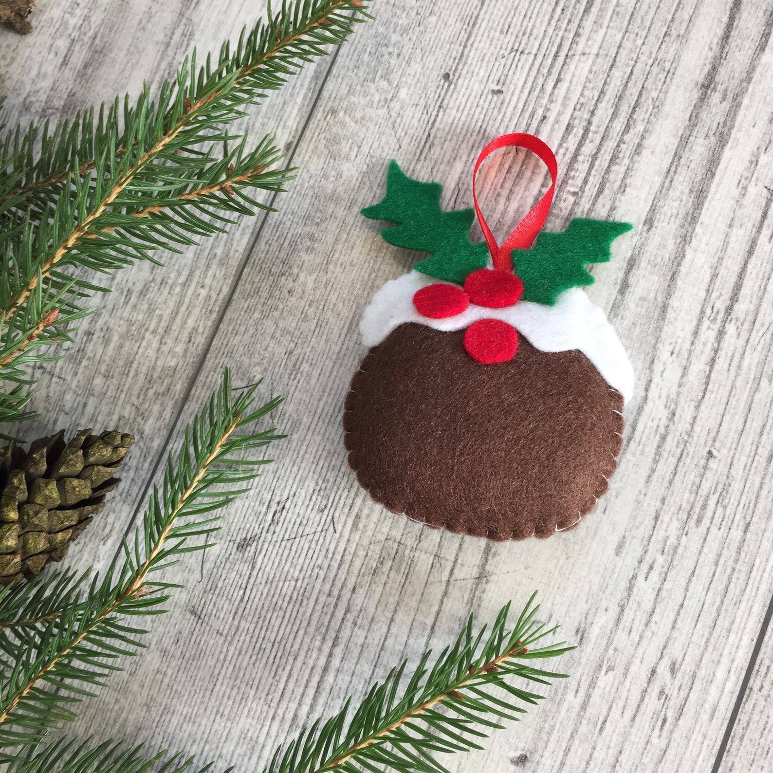 Handmade Felt Christmas Ornaments, Set of 10 - Etsy