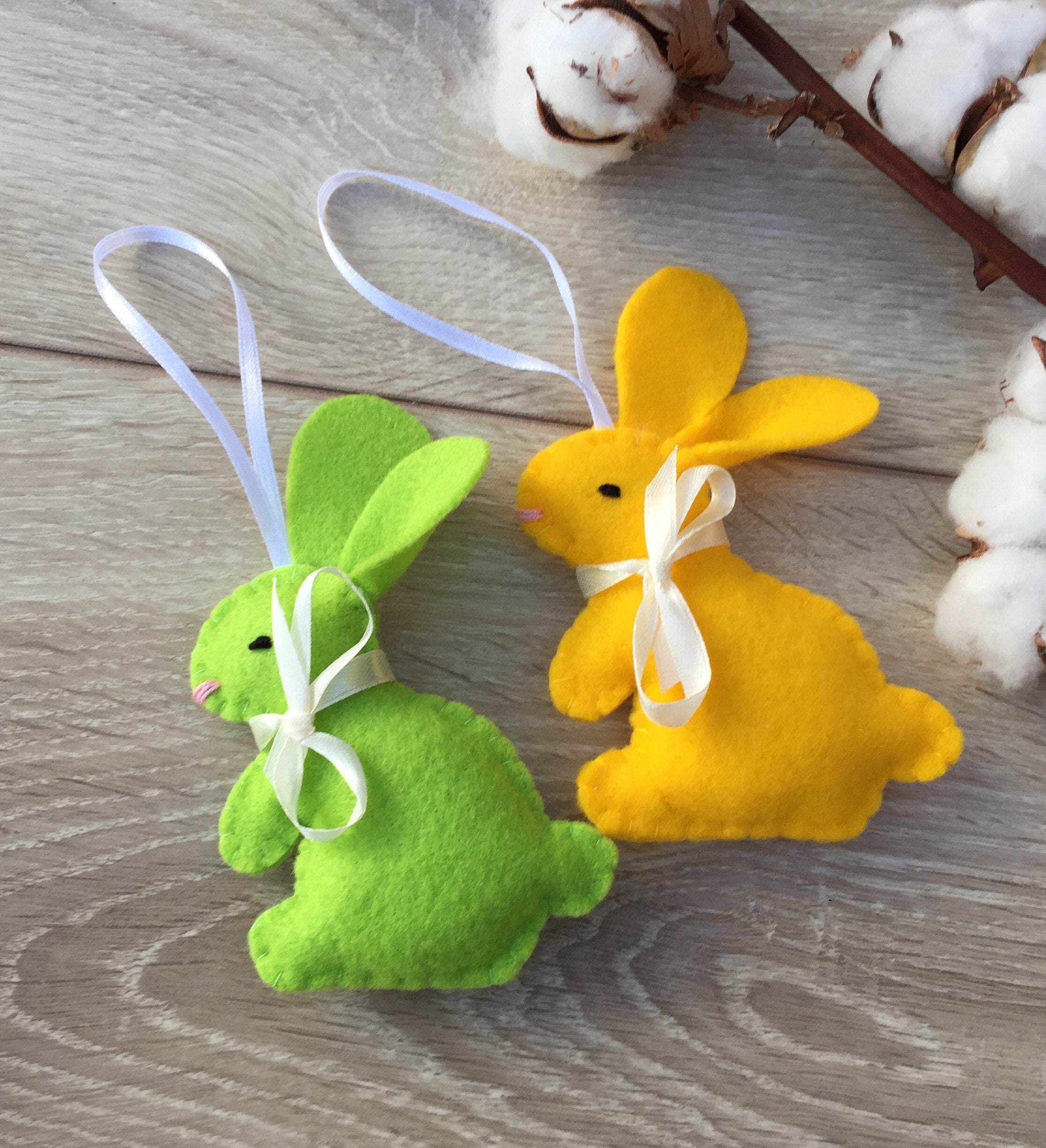 Easter Bunny Ornaments Felt Easter Decor for Home - Etsy
