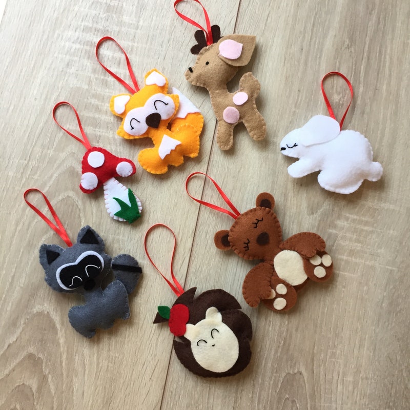 Felt Forest Animals - Etsy