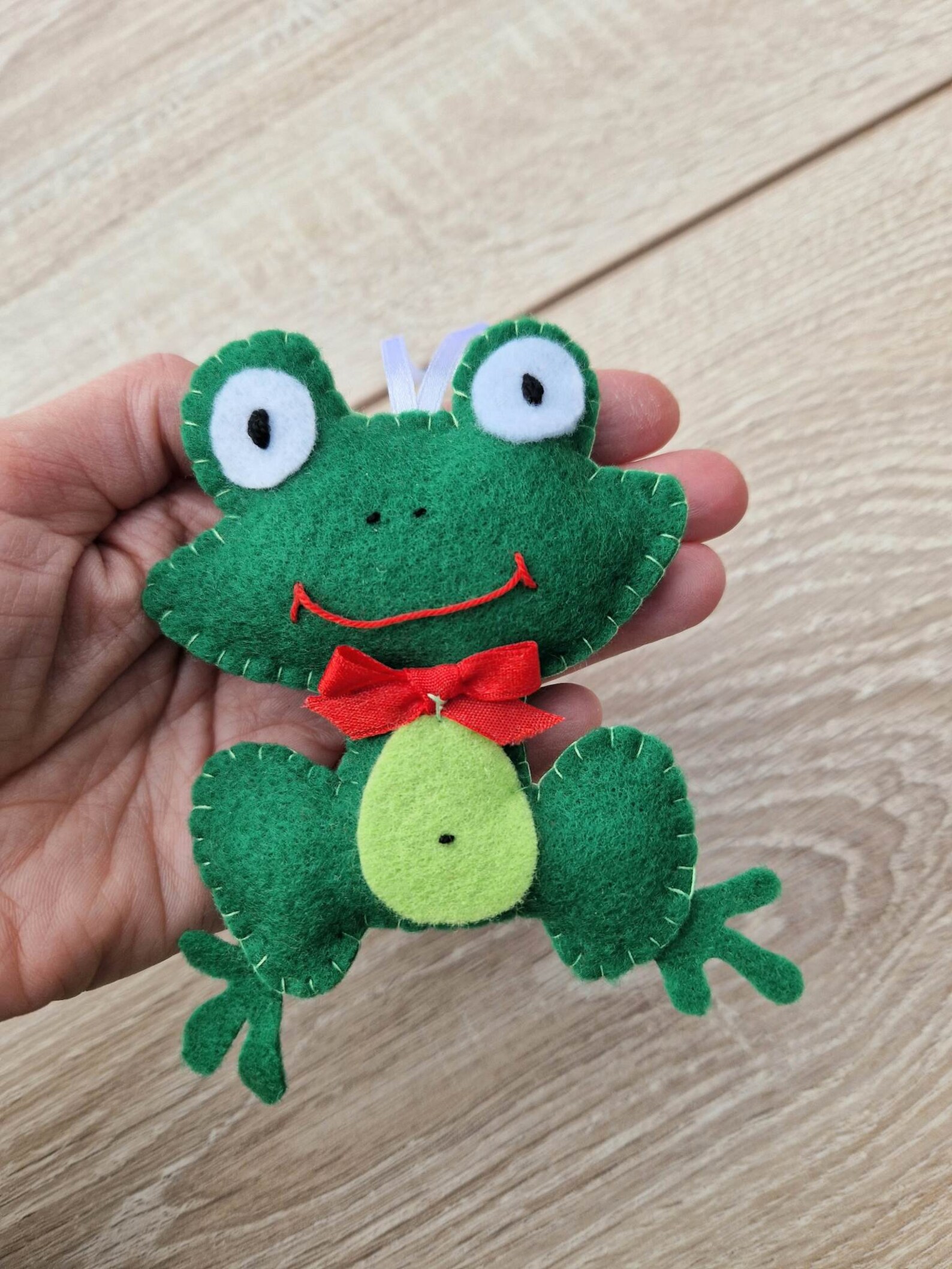 Frog Ornament Felt Easter Home Decor - Etsy