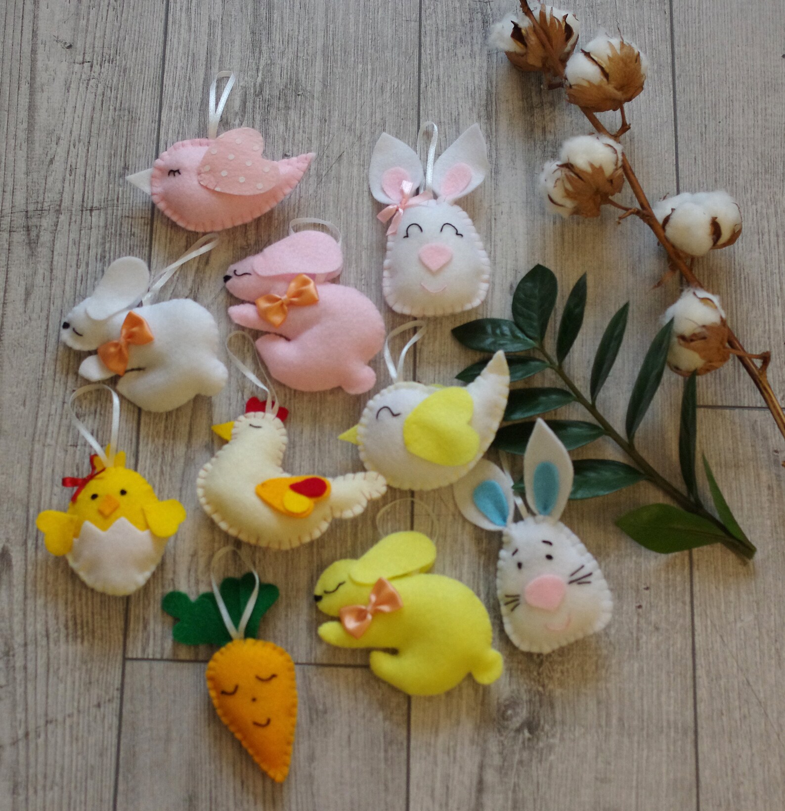 EASTER DECOR Easter Decoration Easter Bunny Felt Easter - Etsy