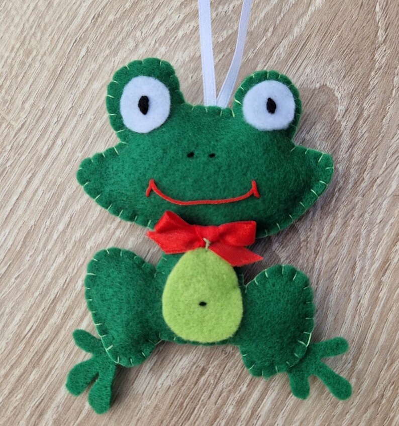 Frog Ornament Felt Easter Home Decor - Etsy