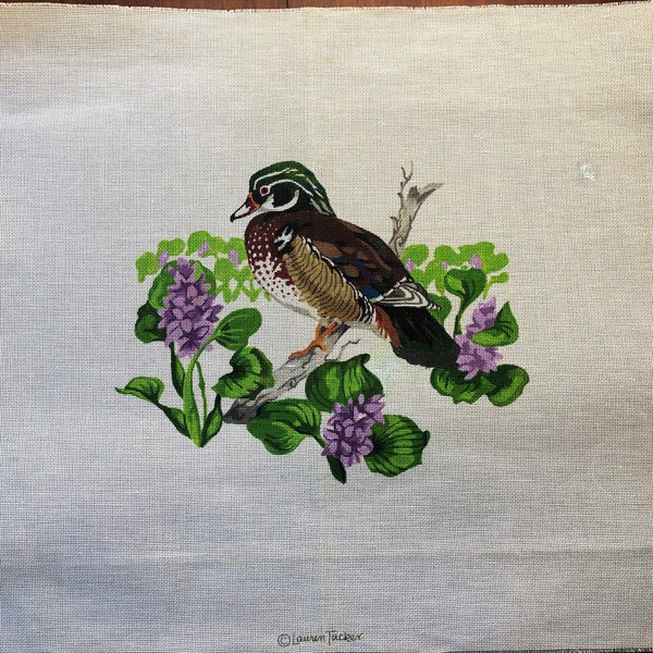 Duck Needlepoint - Etsy