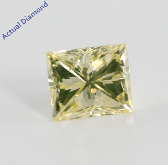 Princess Cut Loose Diamond 0.82 Ct Natural Fancy Yellow - Etsy