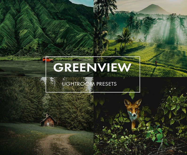 5 GREENVIEW Lightroom Mobile and Desktop Presets, Travel Presets, Green Preset, Nature Presets ...