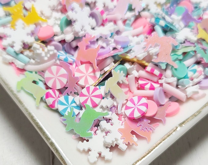 FAKE Dashing Reindeers Clay Sprinkle Mix Fake Sprinkles - Etsy