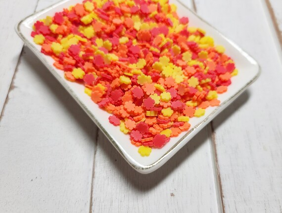 FAKE Fall Time Flower Sprinkle Mix Fake Sprinkles Fake | Etsy