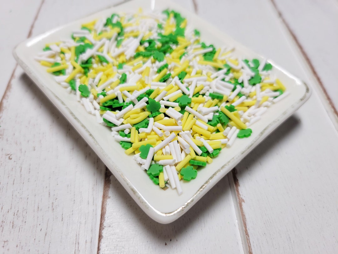 FAKE Golden Shamrock Mix - Fake Sprinkles - Fake Food - Clay Sprinkles ...