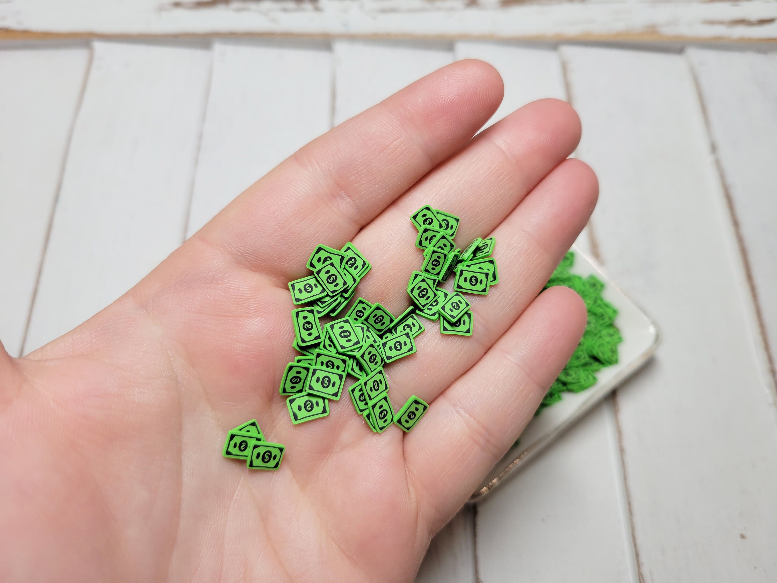 FAKE Dollar Bill Sprinkles Fake Sprinkles Fake Food Clay - Etsy