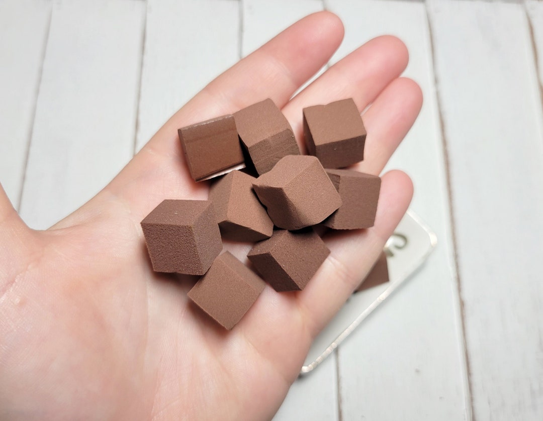 Chocolate Foam Cubes - Slime Filler - Slime Foam - Brown Foam Cubes - Etsy