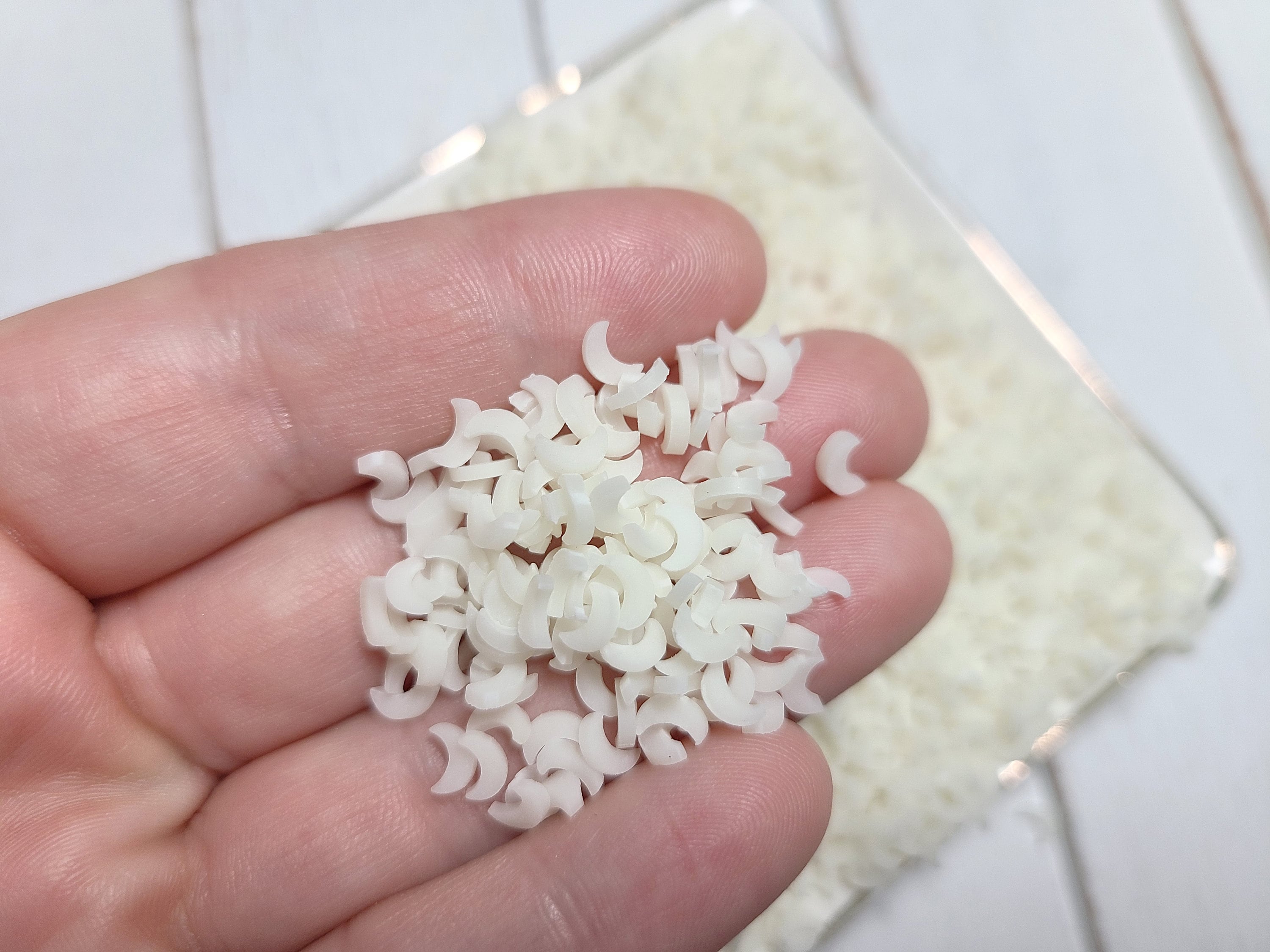 Glow in the Dark White Moon Sprinkles - Fake Sprinkles - Fake Food ...