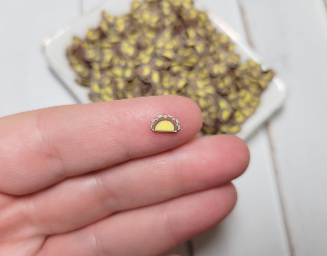 FAKE Taco Polymer Clay Sprinkles - Clay Jimmies - Fake Sprinkles - Fake ...