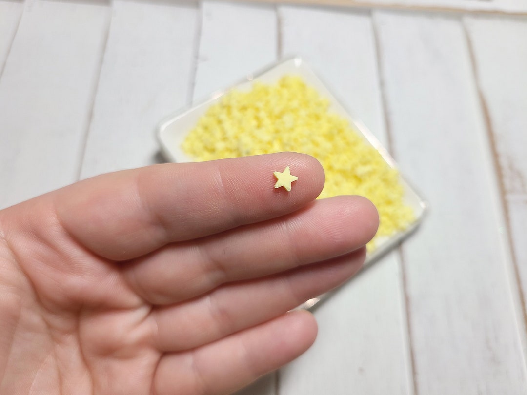 FAKE Yellow Star Sprinkles - Fake Sprinkles - Fake Food - Clay ...