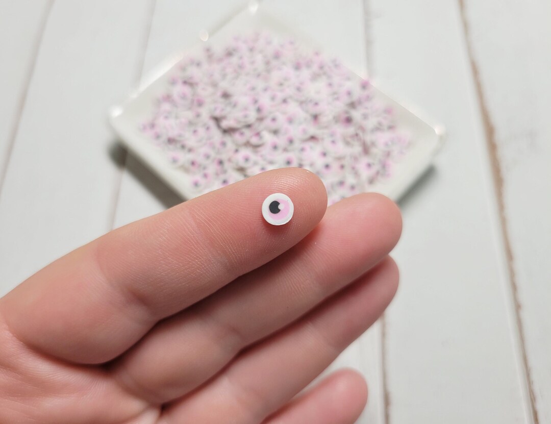 FAKE Pink Eye Clay Sprinkles - Fake Sprinkles - Fake Food - Clay ...