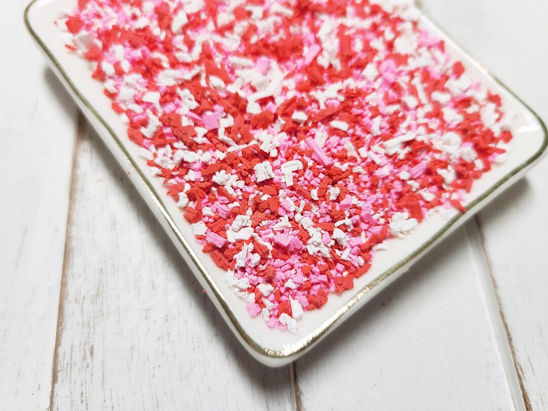 FAKE Valentine Crumble Mix - Clay Crumbs - Valentine Sprinkles - Clay ...