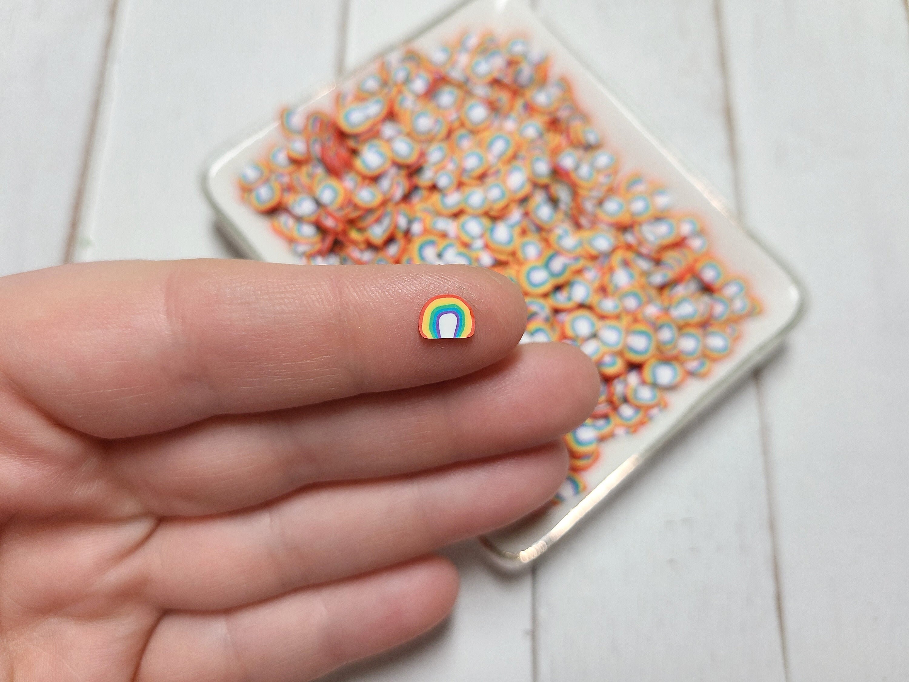 FAKE Rainbow Clay Sprinkles Fake Sprinkles Fake Food | Etsy