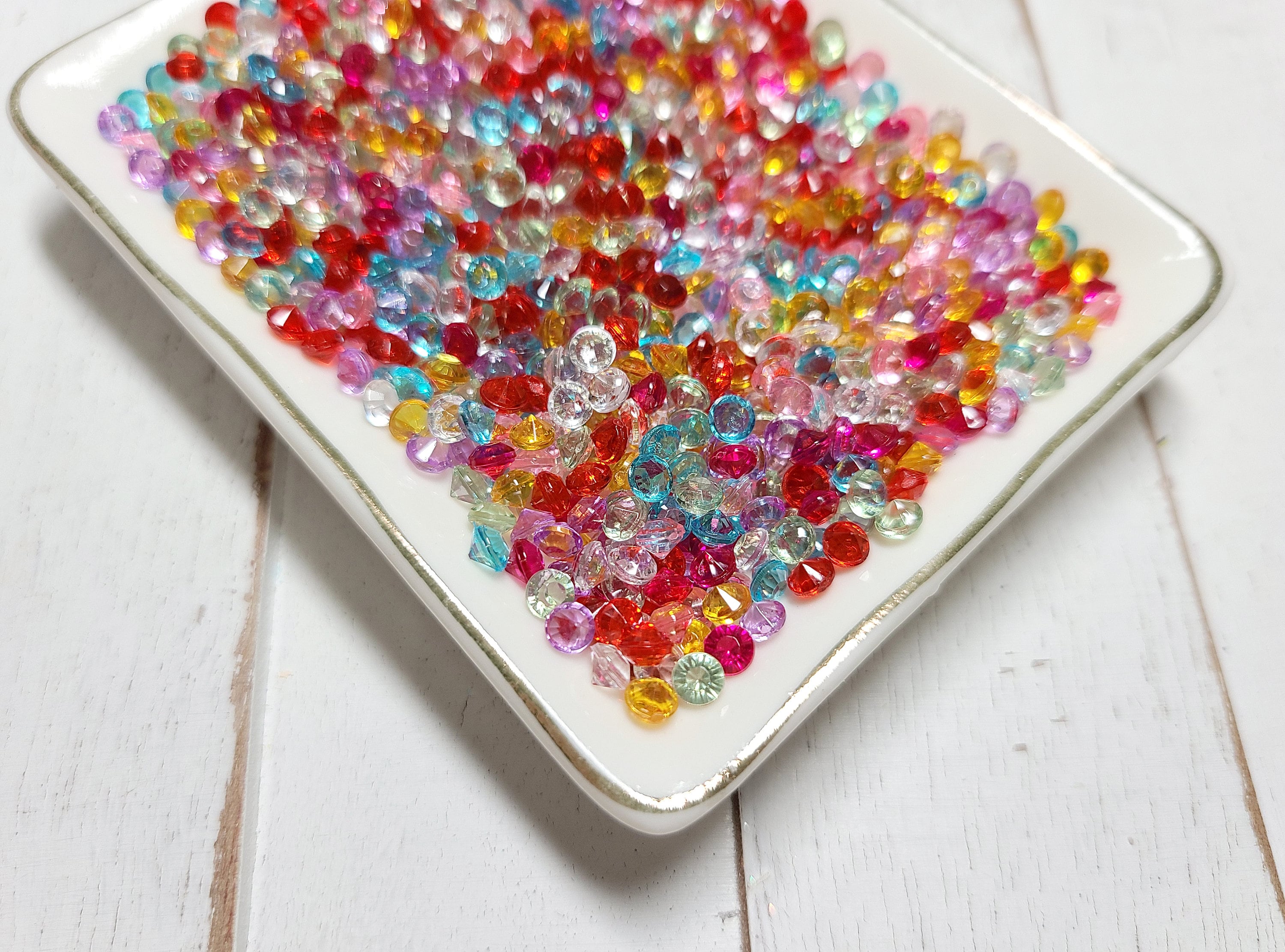 Miniature Fake Diamonds Acrylic Diamonds Rhinestone - Etsy