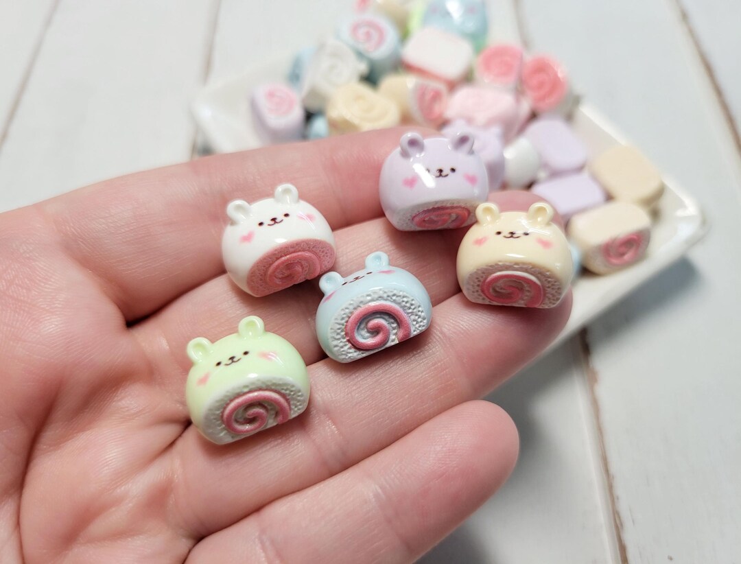 Animal Swiss Roll Cabochons - Flatback Cabochon - Resin Cabochons - Egg ...