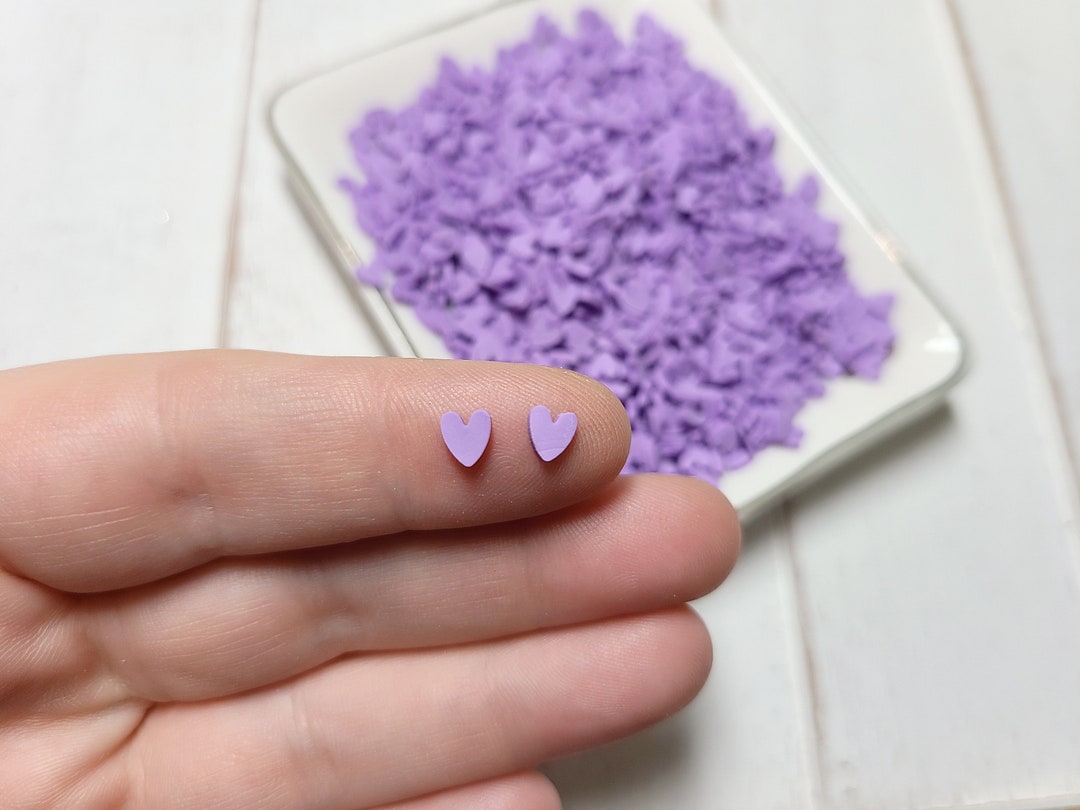 FAKE Purple Heart Sprinkles - Fake Sprinkles - Fake Food - Clay ...