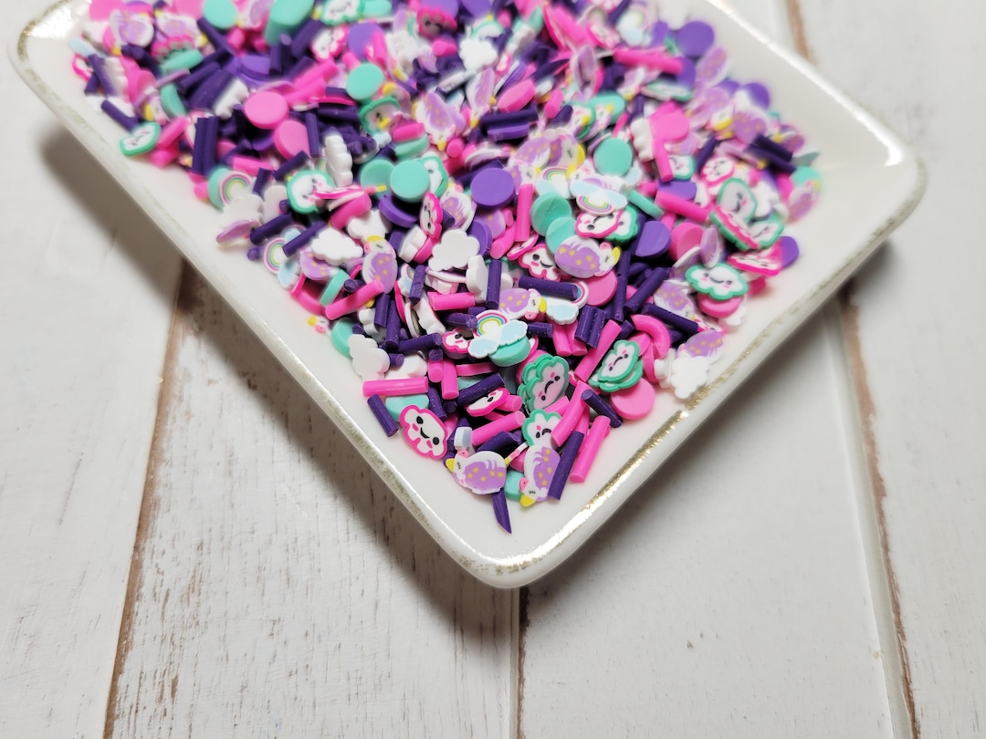 FAKE Unicorn Surprise Mix - Fake Sprinkles - Fake Food - Clay Sprinkles ...