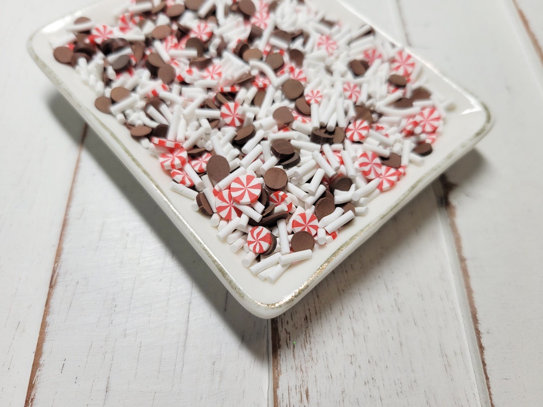 FAKE Peppermint Patty Sprinkle Mix - Clay Sprinkles - Fake Sprinkles ...