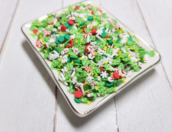 FAKE Snowy Christmas Tree Mix Fake Sprinkles Fake Food | Etsy