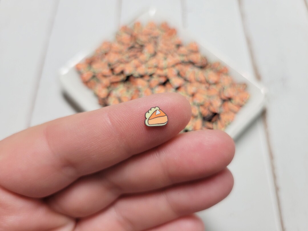 FAKE Pumpkin Pie Polymer Clay Sprinkles - Fake Sprinkles - Faux Food ...