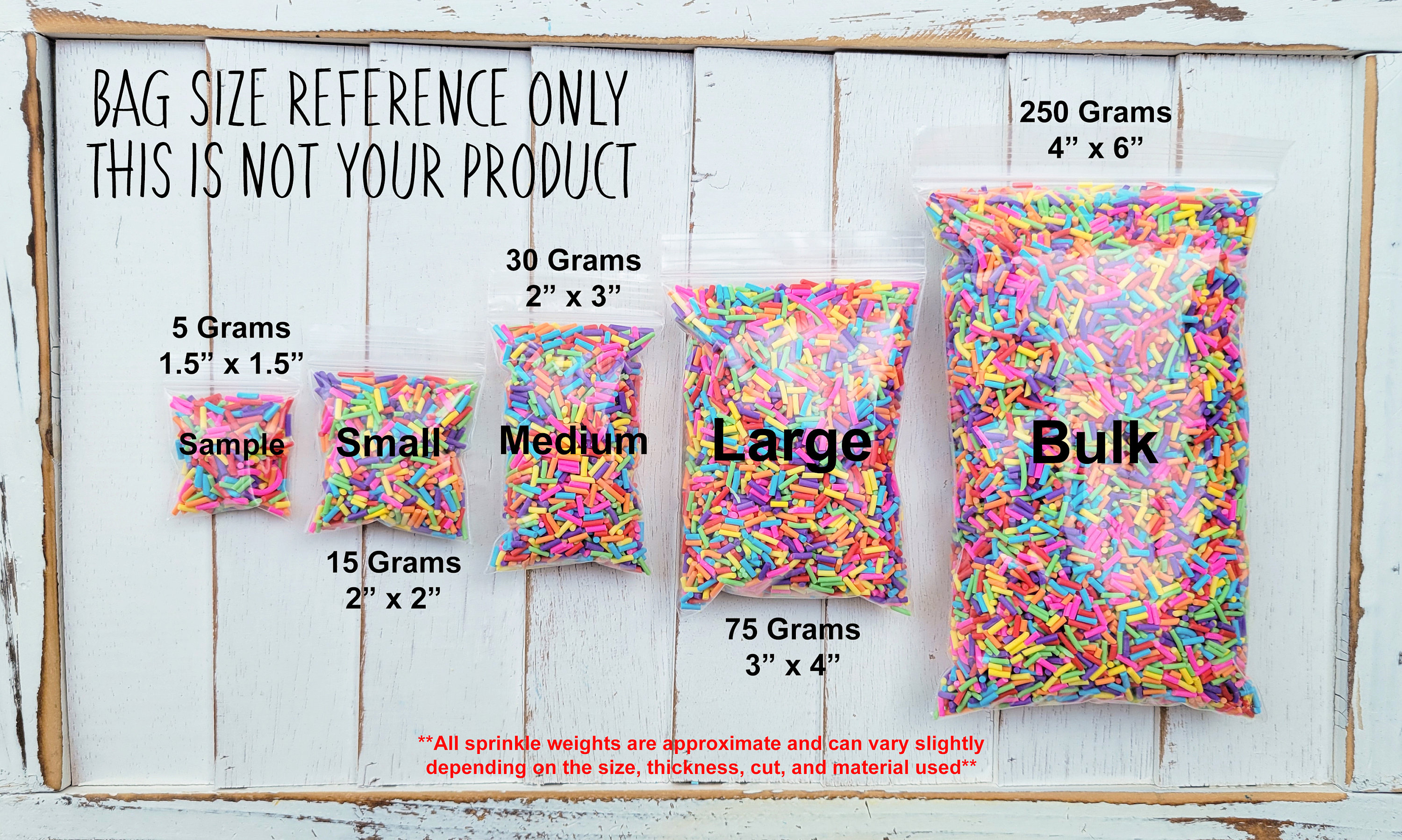 FAKE Fire Clay Sprinkles - Fake Sprinkles - Fake Food - Clay Sprinkles ...
