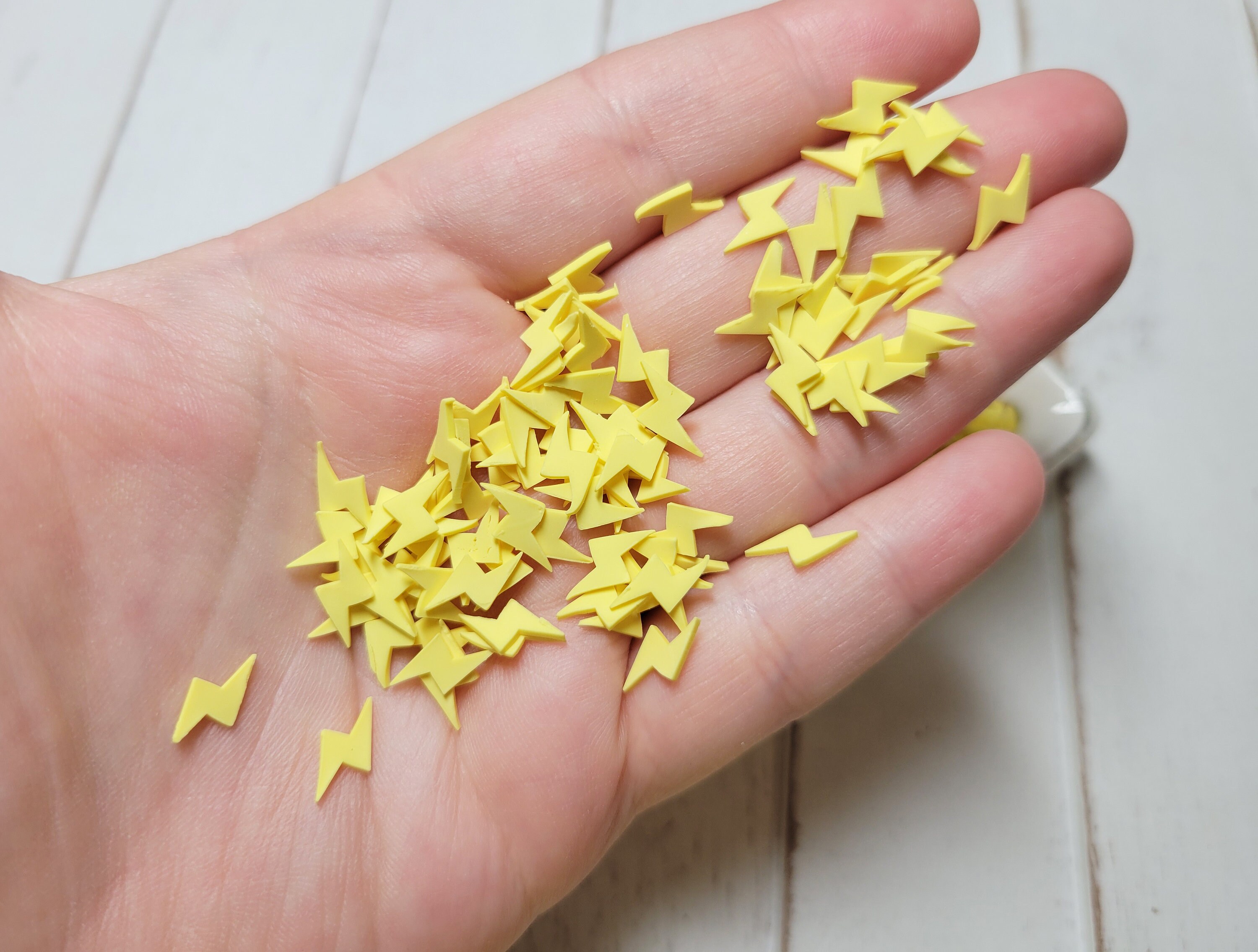 FAKE Lightning Bolt Clay Sprinkles Fake Sprinkles Fake - Etsy