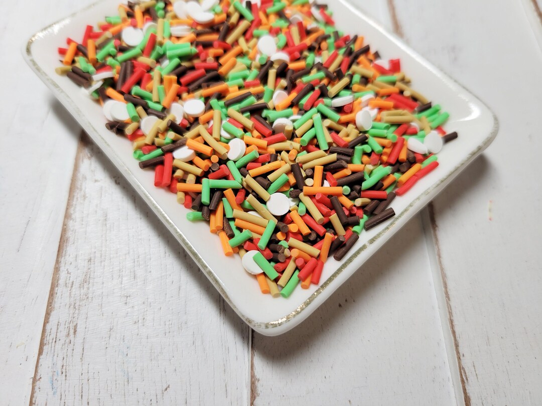 FAKE Autumn Harvest Sprinkles Mix - Fake Sprinkles - Fake Food - Clay ...