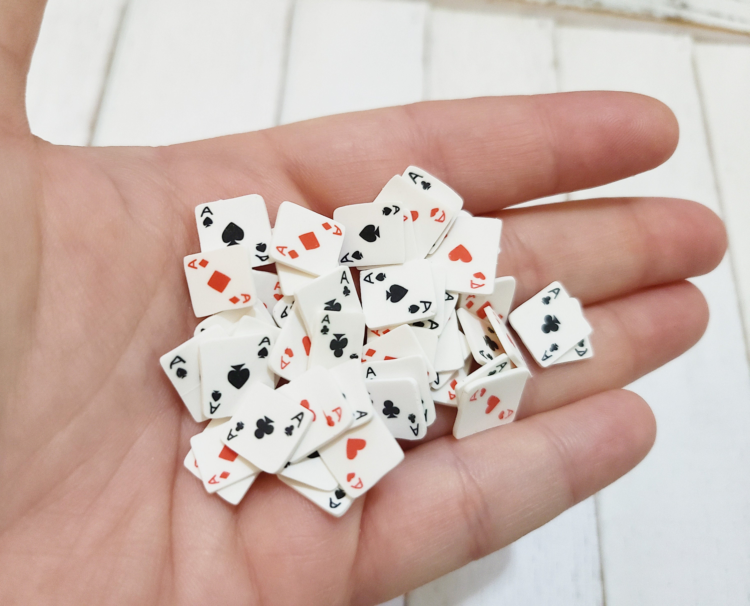 FAKE Playing Cards Mix Clay Sprinkles - Fake Sprinkles - Slime ...